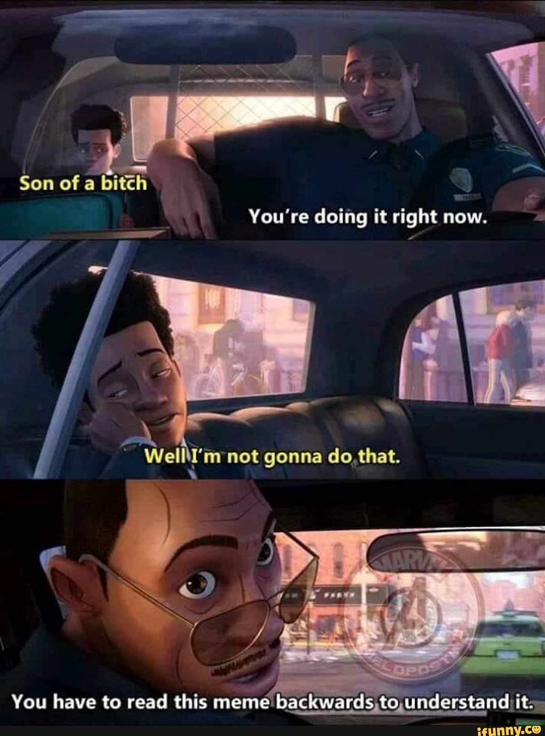 You have to read this meme backwards.toilinderstandgitr; - iFunny