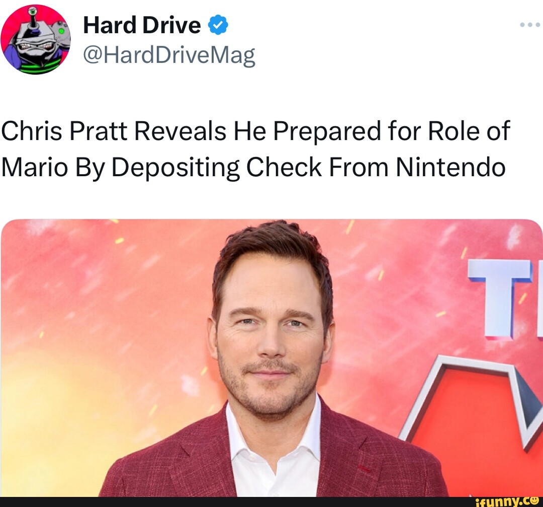 Hard Drive @ @HardDriveMag Chris Pratt Reveals He Prepared for Role of ...