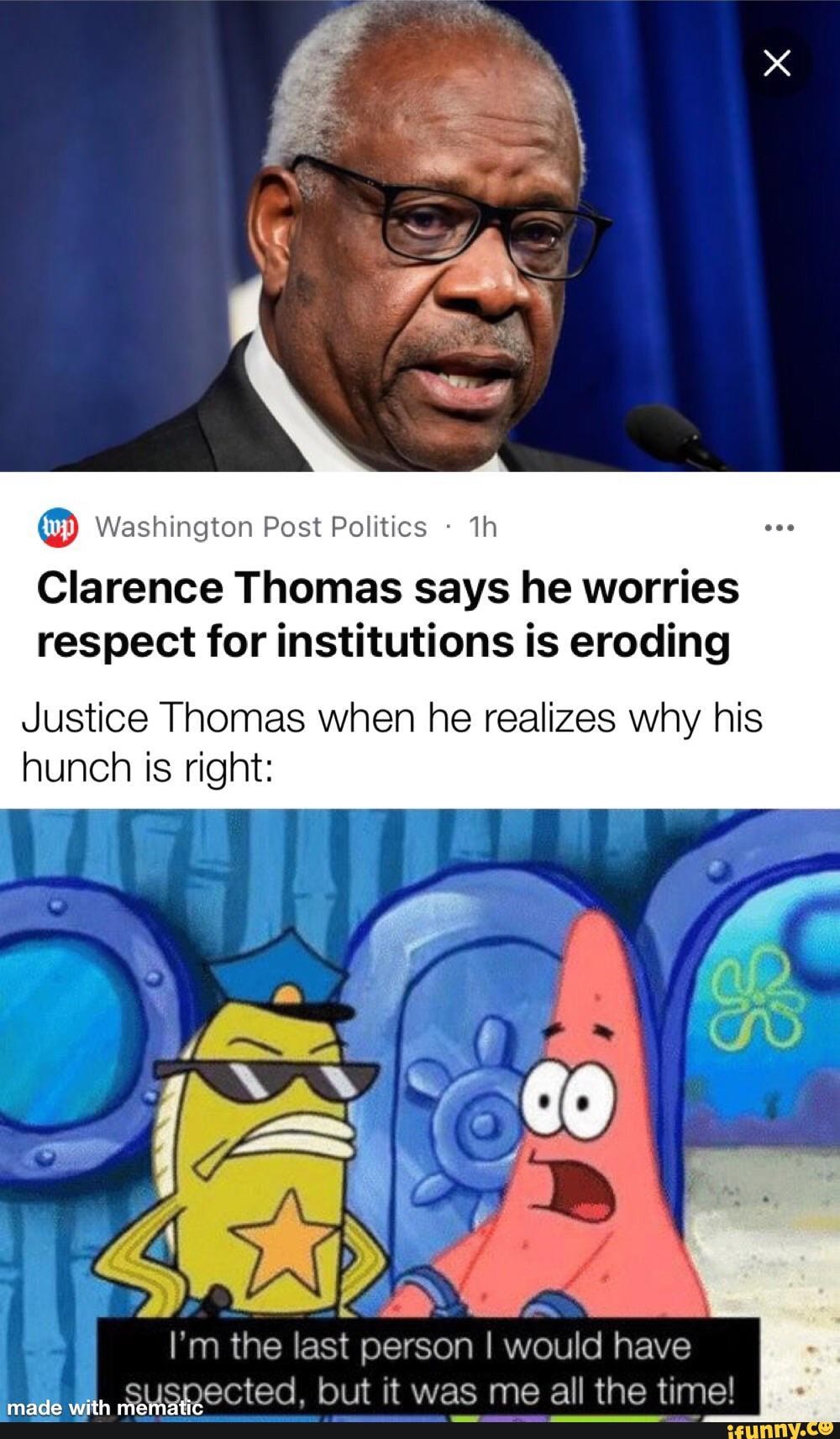 Washington Post Politics - th Clarence Thomas says he worries respect ...