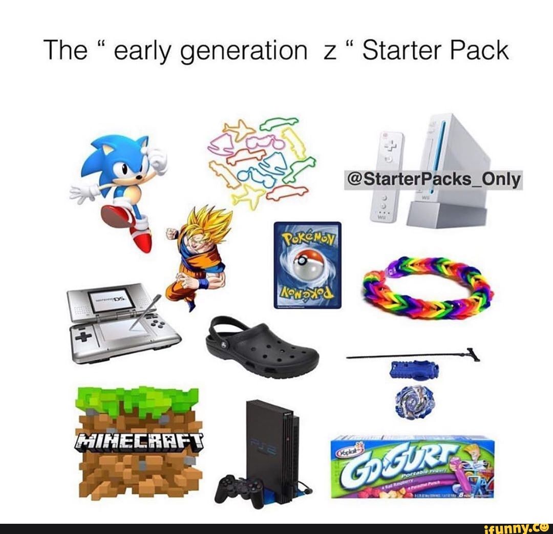 The " early generation z " Starter Pack Sager PARE CRAT - iFunny
