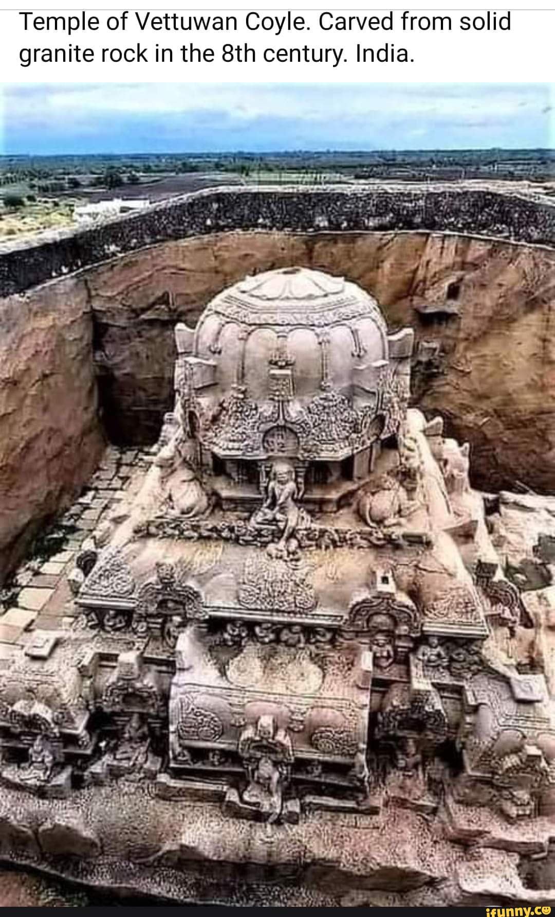 Beautiful... - Temple of Vettuwan Coyle. Carved from solid granite rock ...