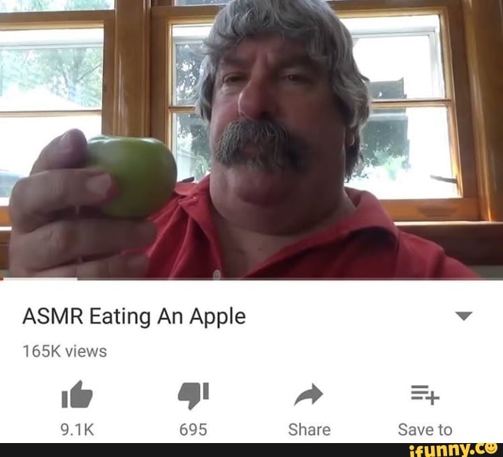 ASMR Eating An Apple - iFunny