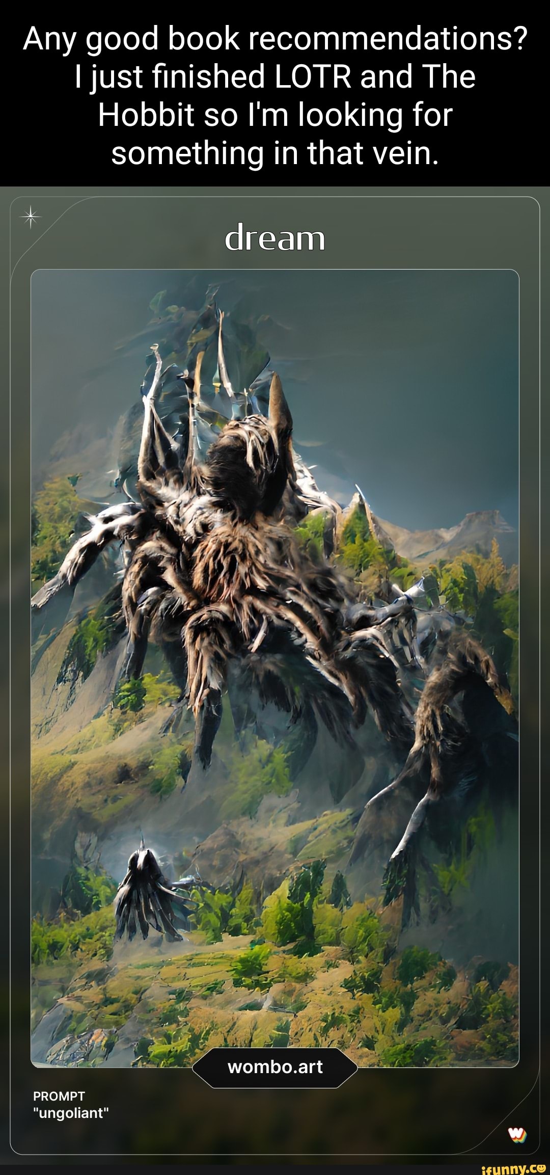 Ungoliant memes. Best Collection of funny Ungoliant pictures on iFunny