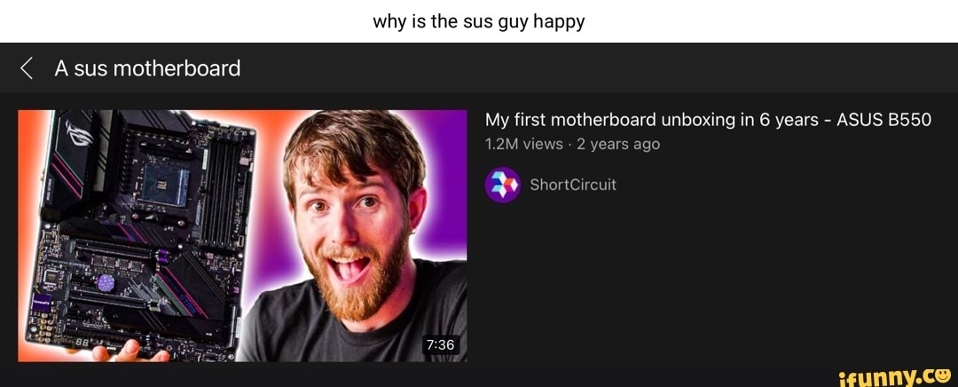 Why is the sus guy happy Asus motherboard My first motherboard unboxing ...