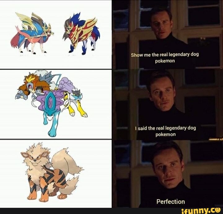 Show me the real legendary dog pokemon I said the real legendary dog ...