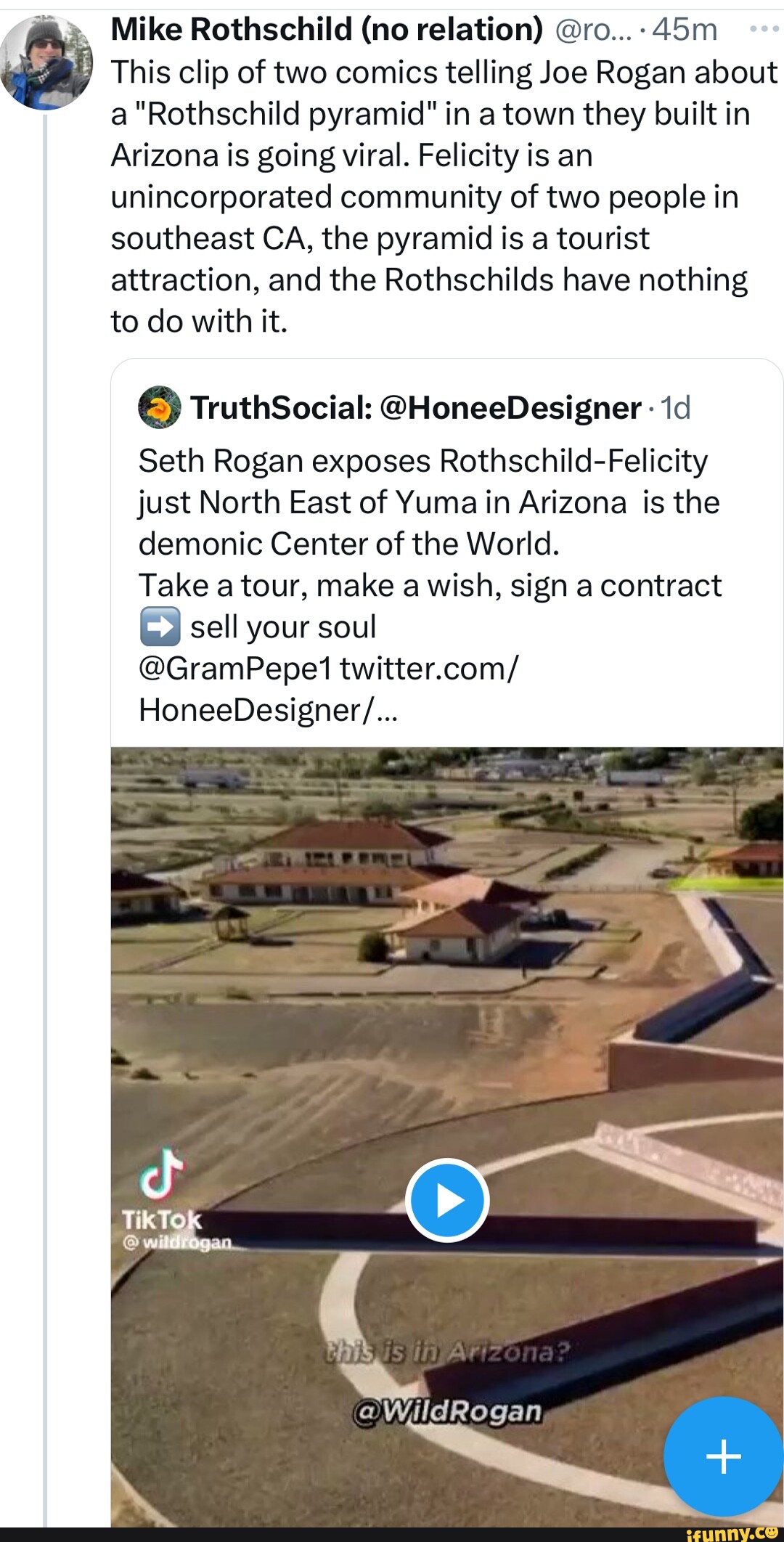 This clip of two comics telling Joe Rogan about a "Rothschild pyramid ...