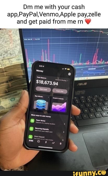 Om me with your cash app,PayPal, Venmo,Apple pay,zelle and get paid ...
