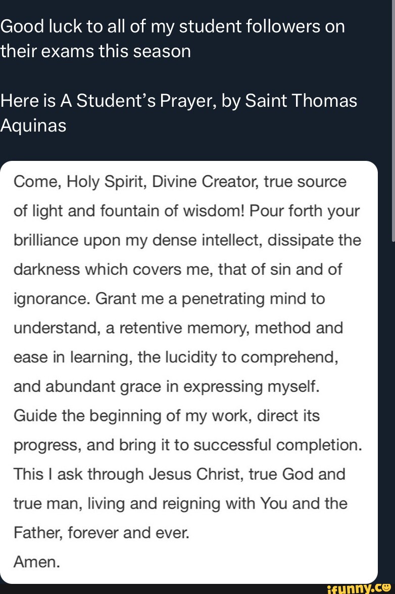 Good luck to all of my student followers on their exams this season ...