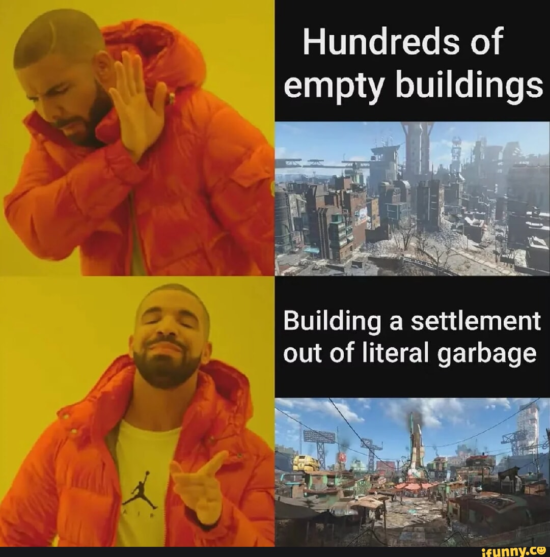 Hundreds of empty buildings Building a settlement out of literal ...
