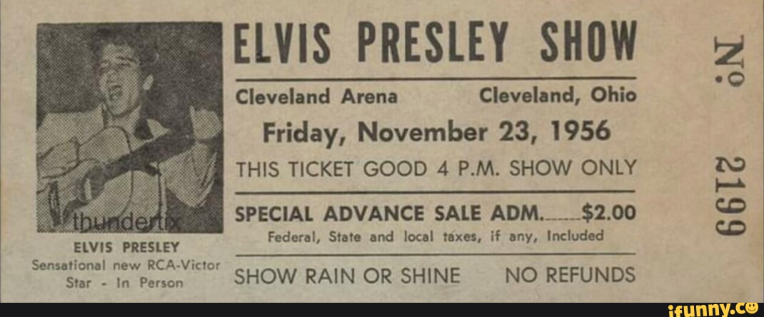 ELVIS PRESLEY Sensational new RCA Star - In Person ELVIS PRESLEY SHOW ...
