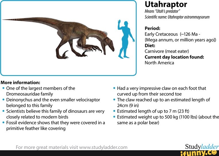 Utahraptor Diet