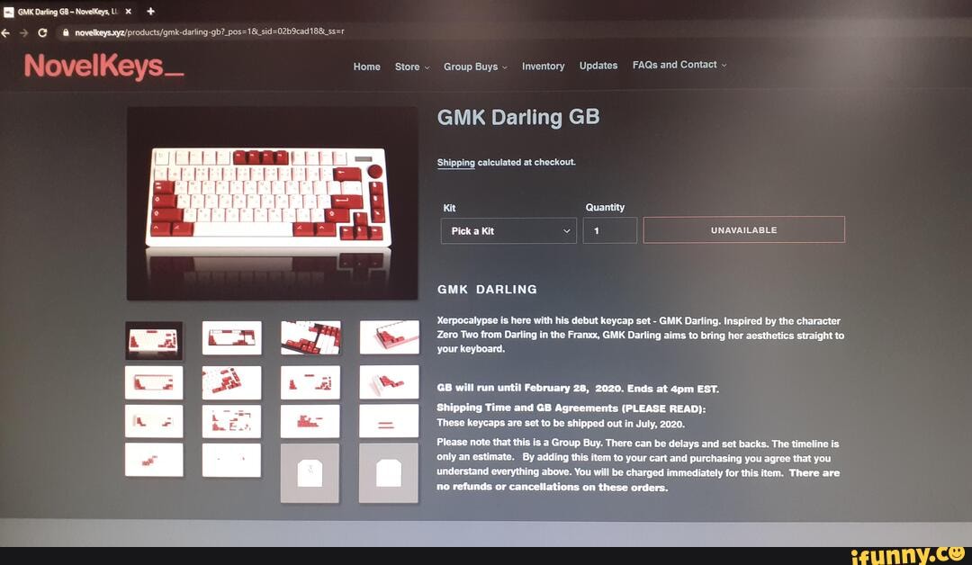 GMK Darling GB-NovelKeys,. Novel Keys_ Home Store Group Buys~ Inventory ...
