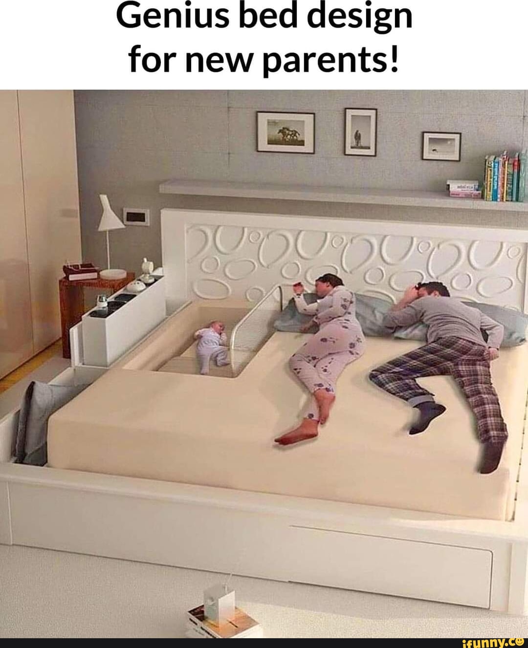 Genius bed design for new parents! - iFunny