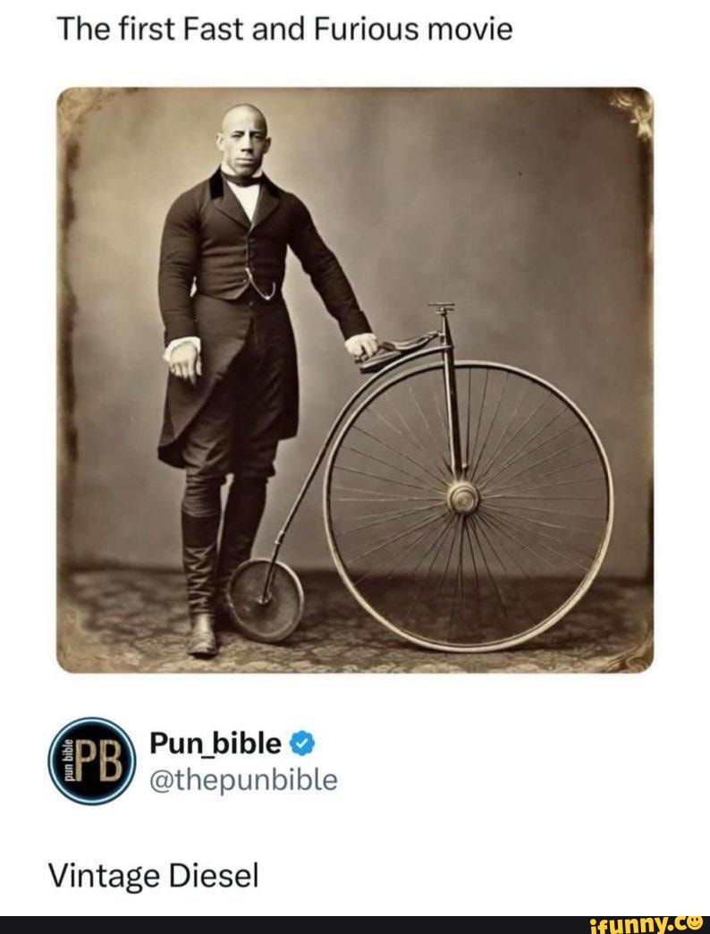 The first Fast and Furious movie Pun bible @ @thepunbible Vintage ...