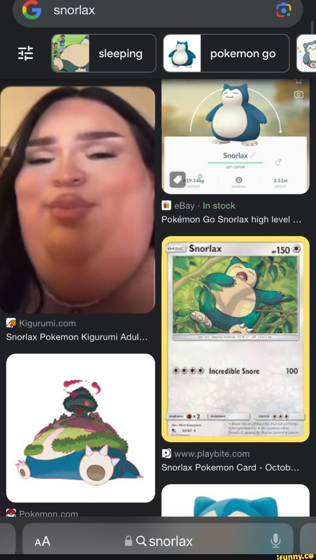 Snorlax sleeping pokemon go I eBay - In stock Pokemon Go Snorlax high ...