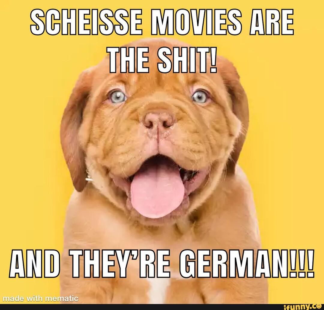 SCHEISSE MOVIES ARE THE SHIT! AND THEY'RE GERMAN!!! - iFunny