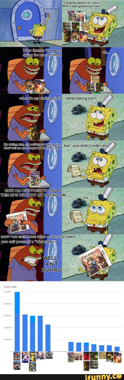 'Congratulations sir. your IRPG video games are here 'what dating sim ...