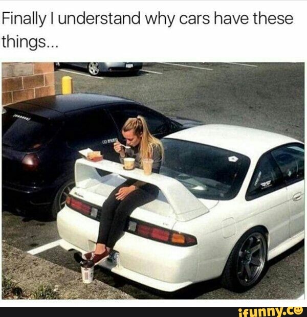 Finally I understand why cars have these things... - iFunny