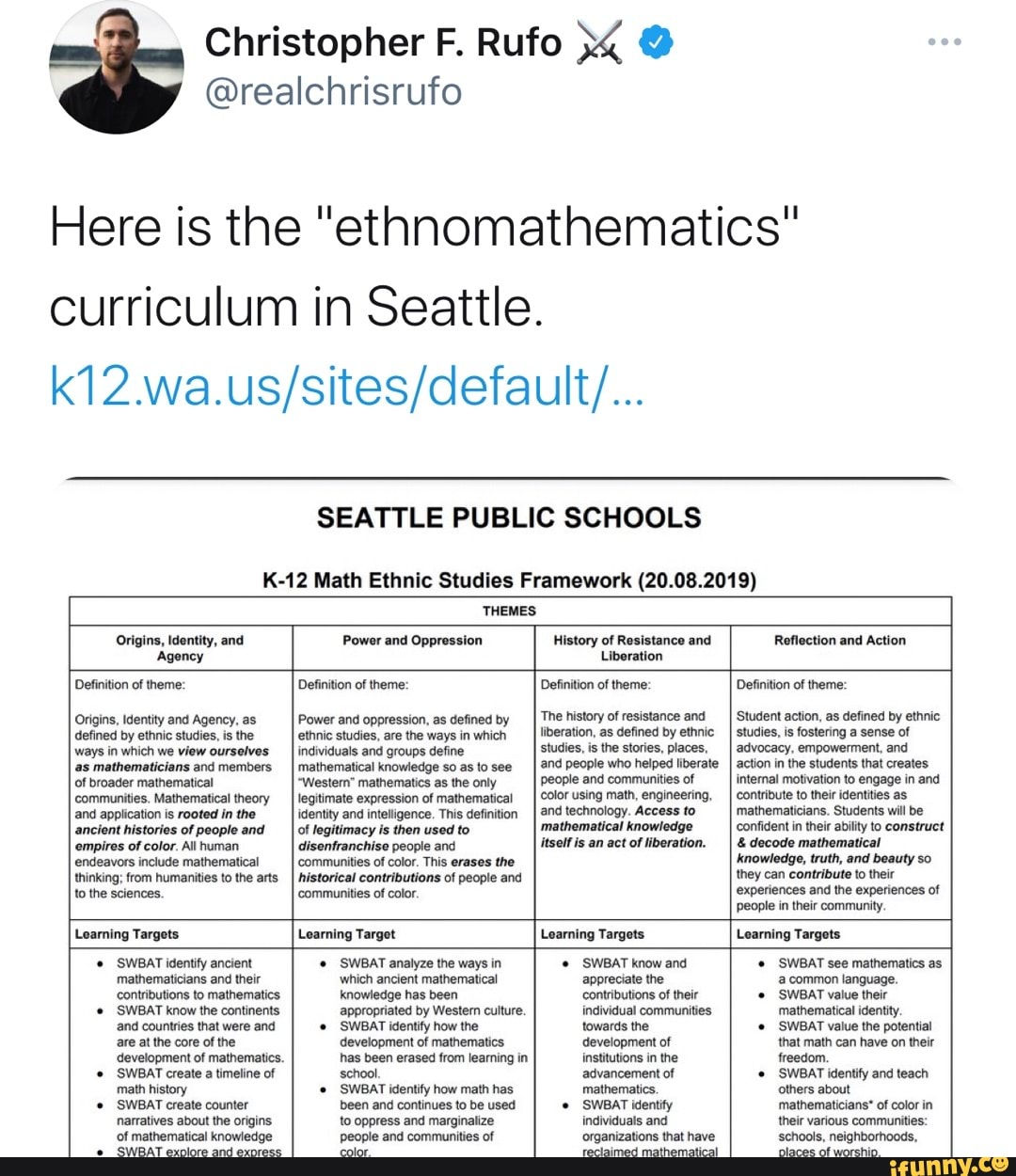 Here is the "ethnomathematics" curriculum in Seattle. SEATTLE PUBLIC ...