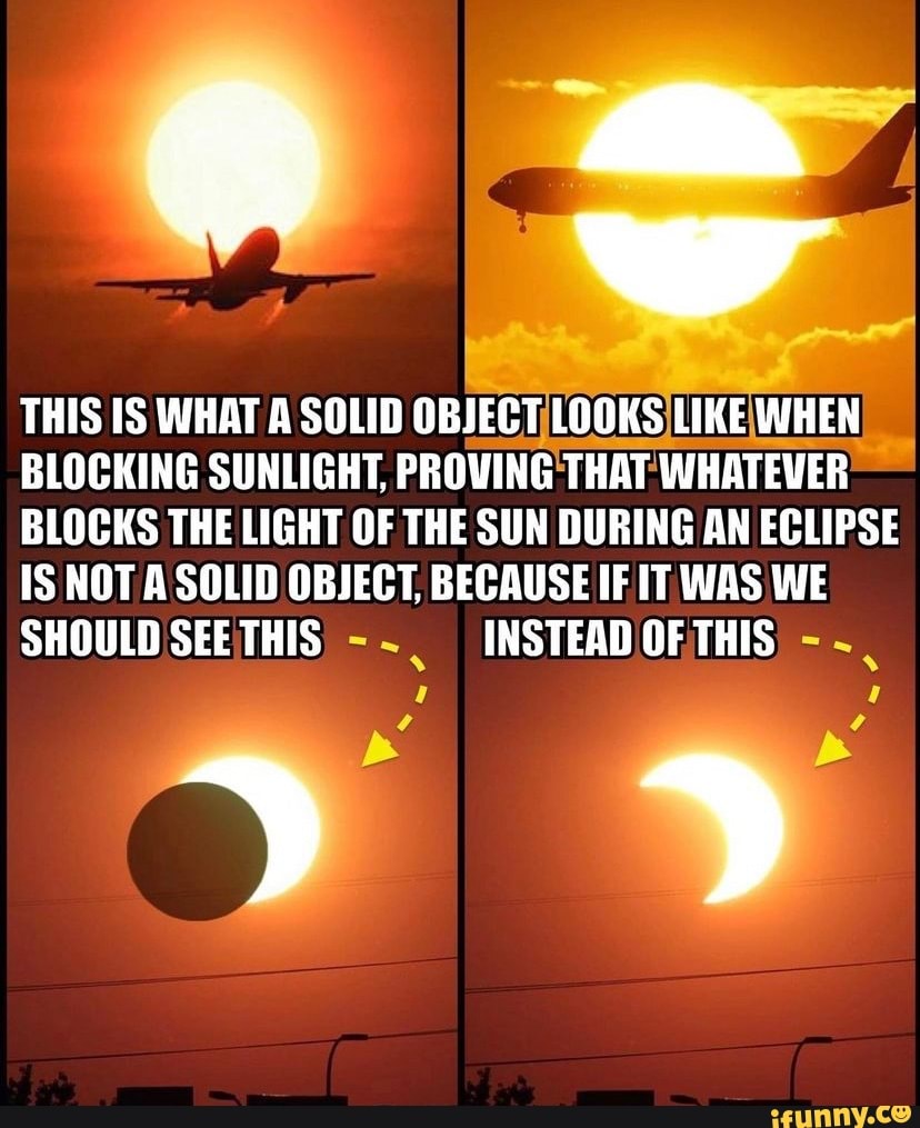 E ss THIS IS WHAT A SOLID OBJECT LOOKS LIKE WHEN BLOCKING SUNLIGHT ...