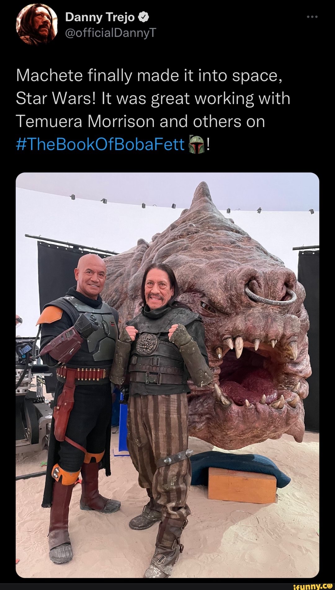 Danny Trejo Machete finally made it into space, Star Wars! It was great ...