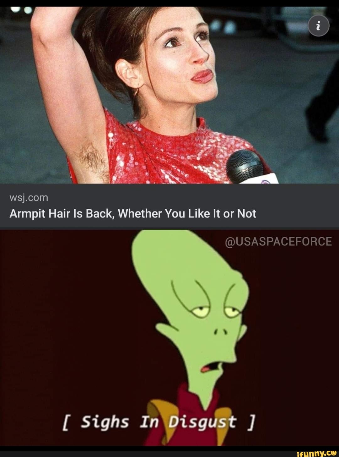 Armpit Hair Is Back, Whether You Like It or Not @USASPACEFORCE [ Sighs ...