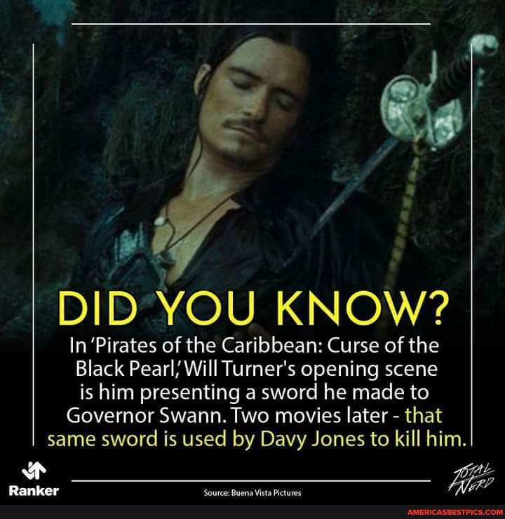 DID YOU KNOW? In 'Pirates of the Caribbean: Curse of the Black Pearl ...