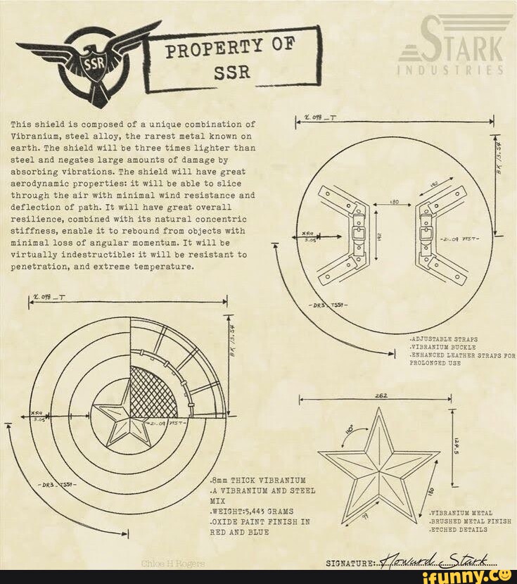 'This shield is composed of a unique combination of Vibraninm, steel ...