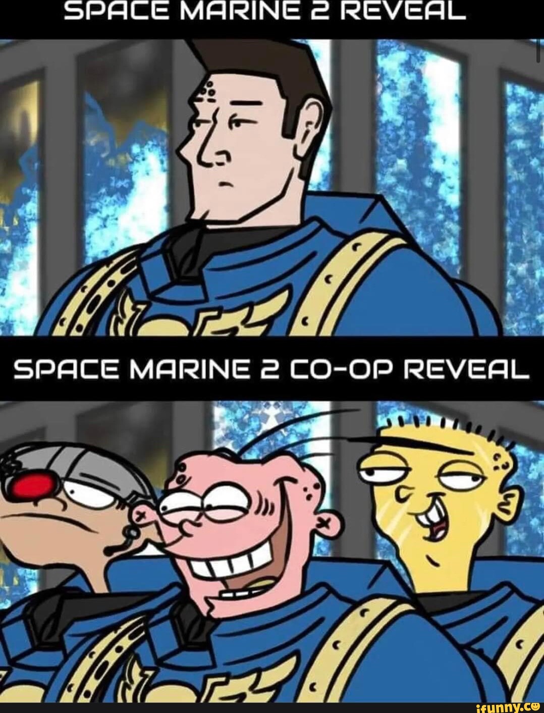 SPACE MARINE REVEAL SPACE MARINE 2 CO-OP REVEAL - iFunny