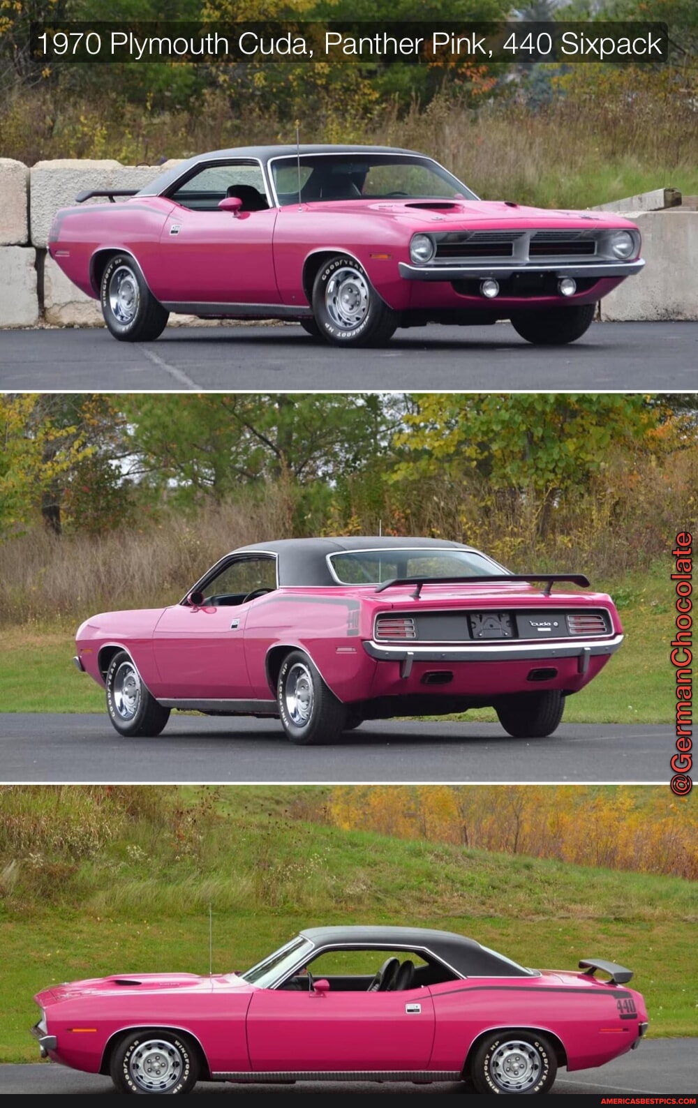 1970 Plymouth Cuda, Panther Pink, 440 Sixpack - America’s best pics and ...