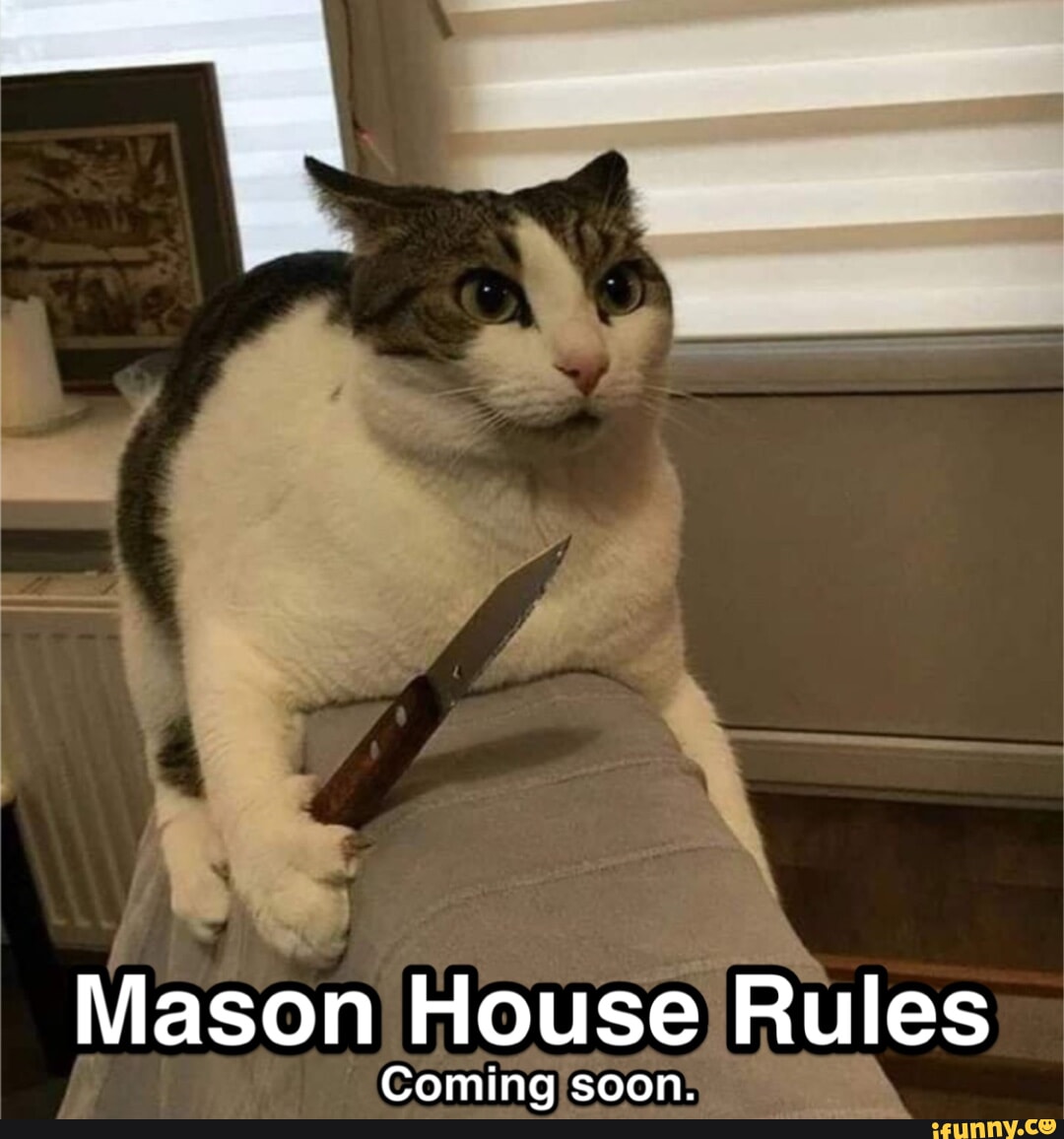 Mason House Rules Coming soon. - iFunny