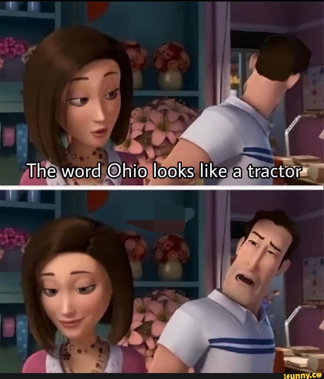 I The word Ohio looks like a tractor - iFunny