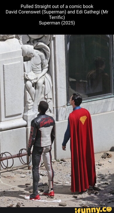 Pulled Straight out of a comic book David Corenswet (Superman) and Edi ...