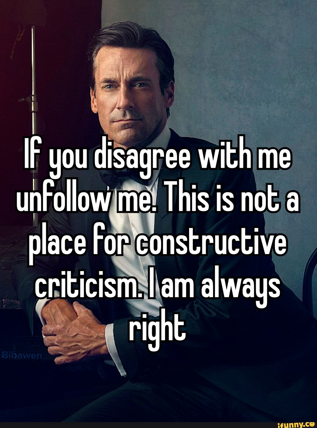 I IF you disagree with me unFollow me. This is not a place For ...