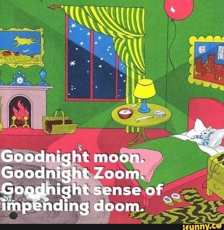 WWW Goodnight moon. Go Zoom. Gogdnight sense of impending doom. - iFunny