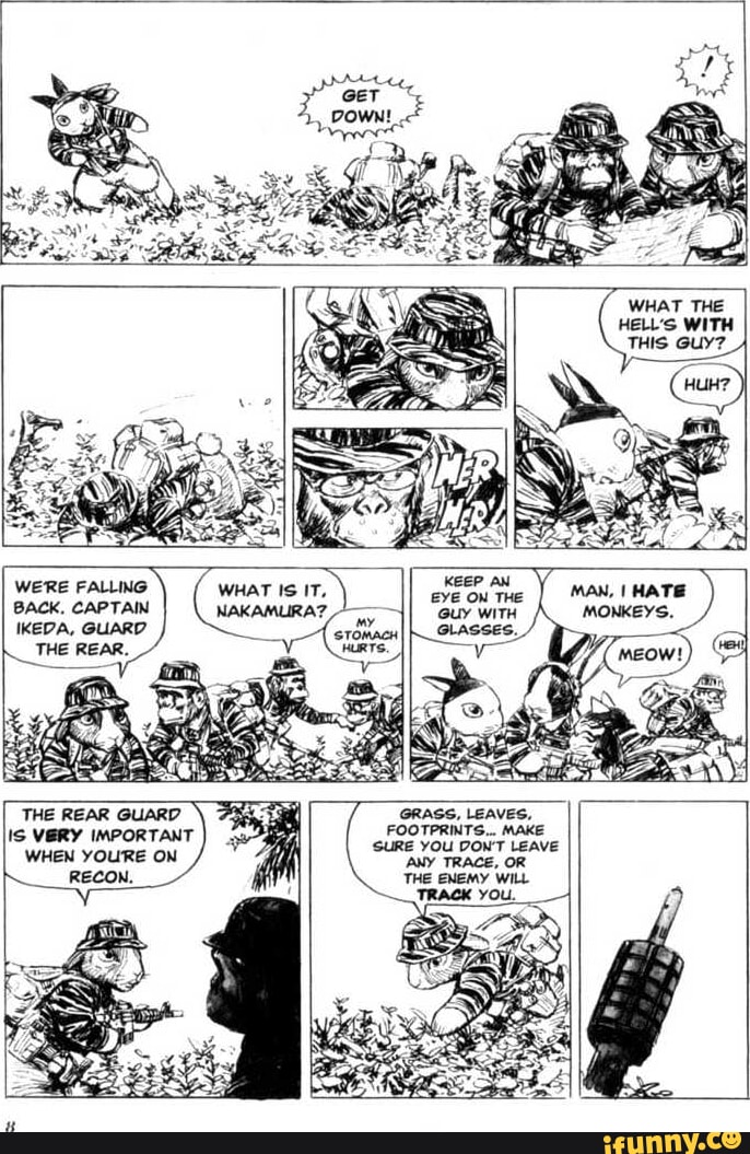 WERE FALLING BACK, CAPTAIN IKEDA, GUARD THe REAR. THE REAR GUARD VERY ...