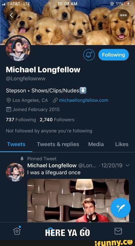 Michael Longfellow Stepson Shows/Clips/Nudes AB O Los Angeles, CA ...