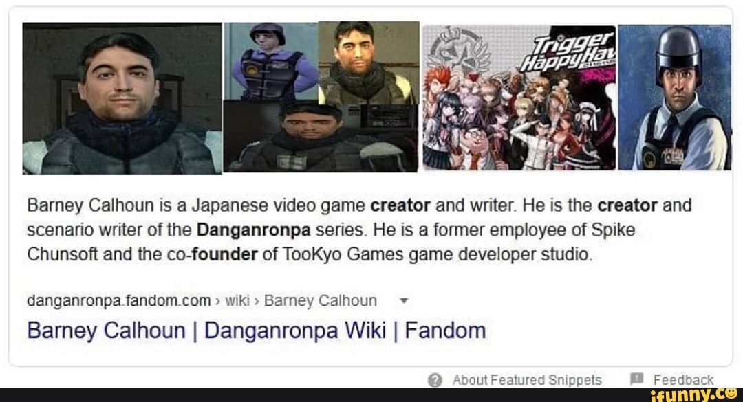 Barney Calhoun is a Japanese video game creator and writer. He is the ...