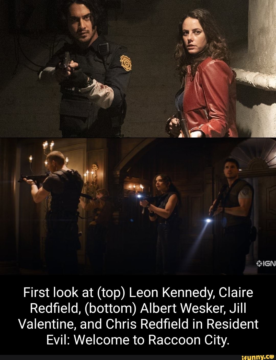 SIGN First look at (top) Leon Kennedy, Claire Redfield, (bottom) Albert ...