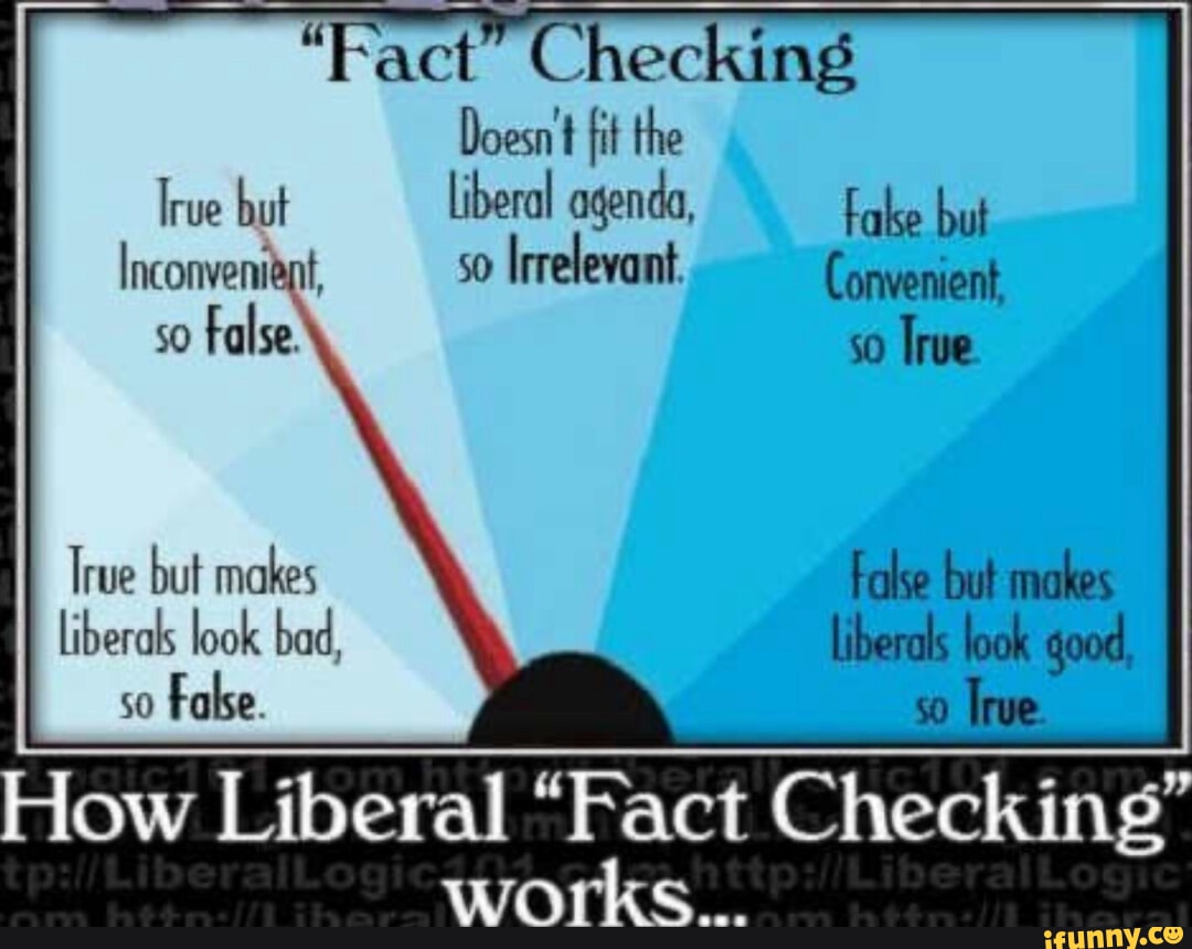 "Fact" Checking Doesn't fit the True but liberal agenda, Inconventent ...