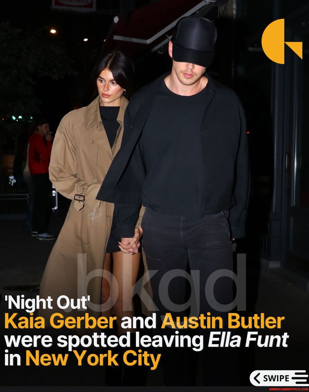 Night Out. Kaia Gerber and Austin Butler were spotted leaving Ella Funt in New York City ...
