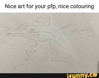 Nice art for your pfp, nice colouring - iFunny