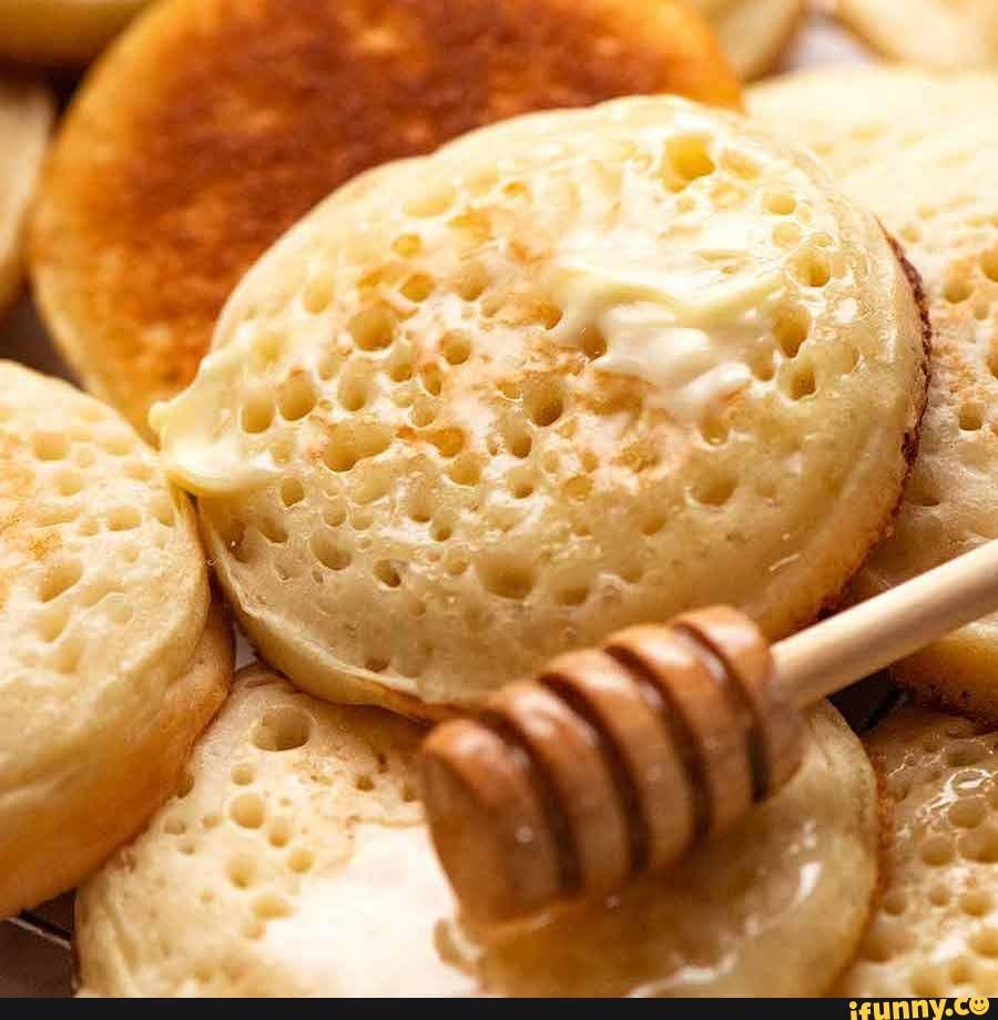 @FrostByteUK posted a picture of a crumpet. Intrigued, and not knowing ...
