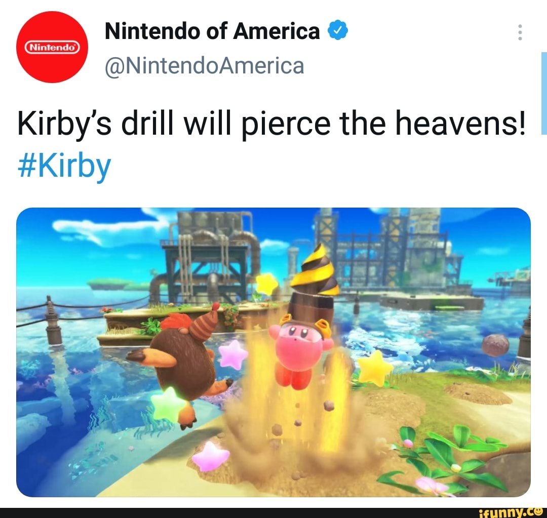 Nintendo of America @ @NintendoAmerica Kirby's drill will pierce the ...