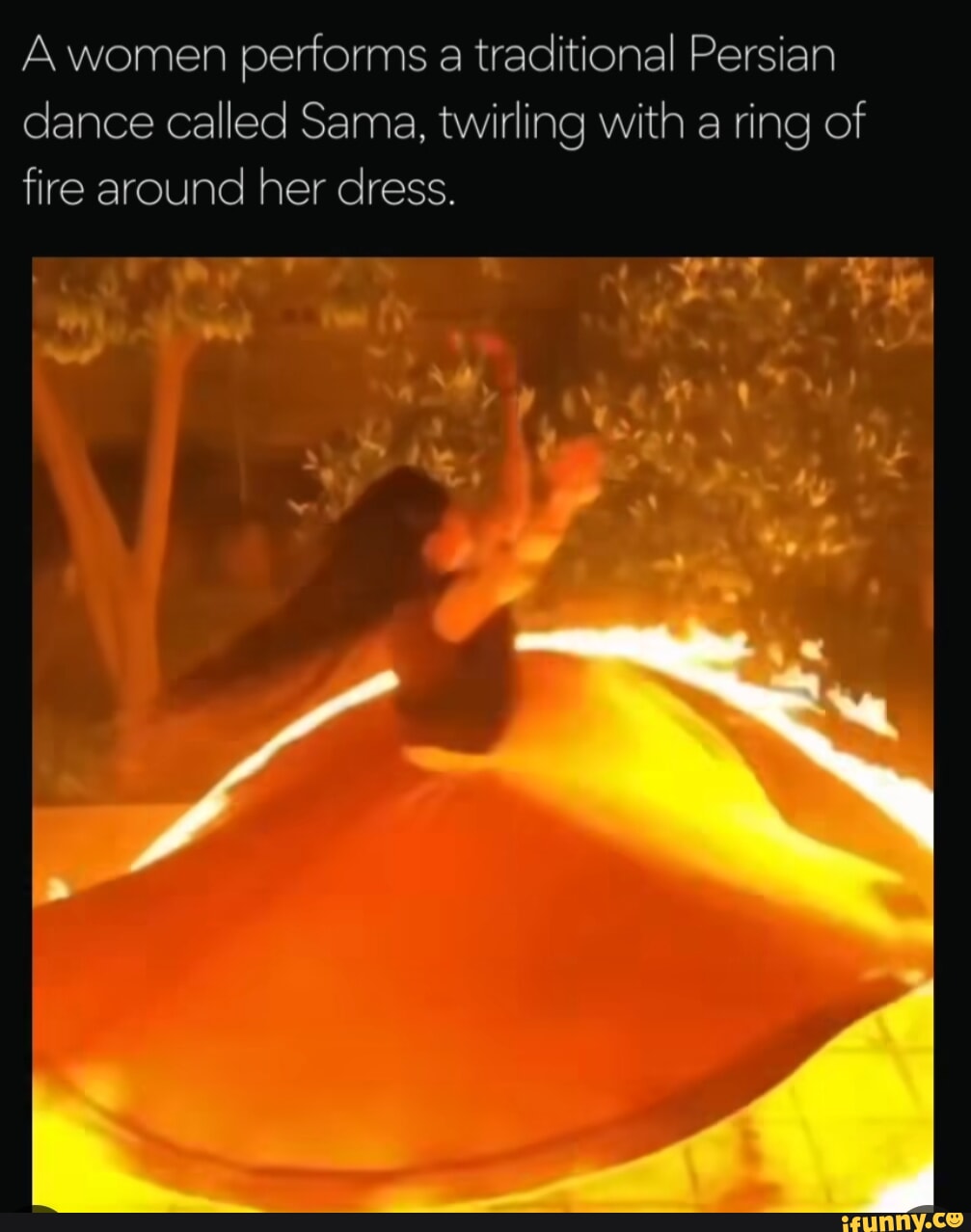 A women performs a traditional Persian dance called Sama, twirling with ...