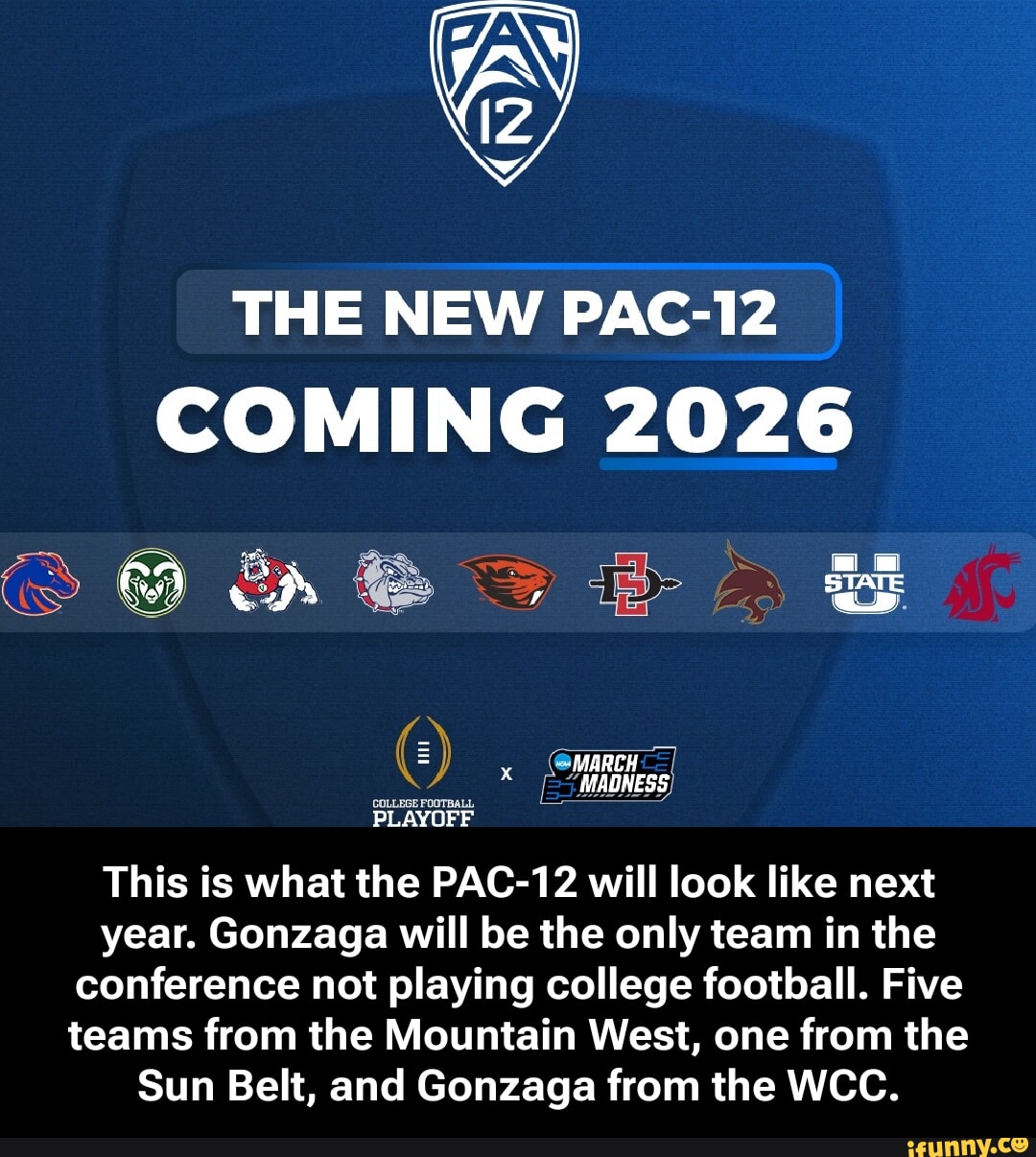 NA, THE NEW PAC-12 COMING 2026 @ & SSS Be at COLLEGE FOOTBAI PLAYOFF ...