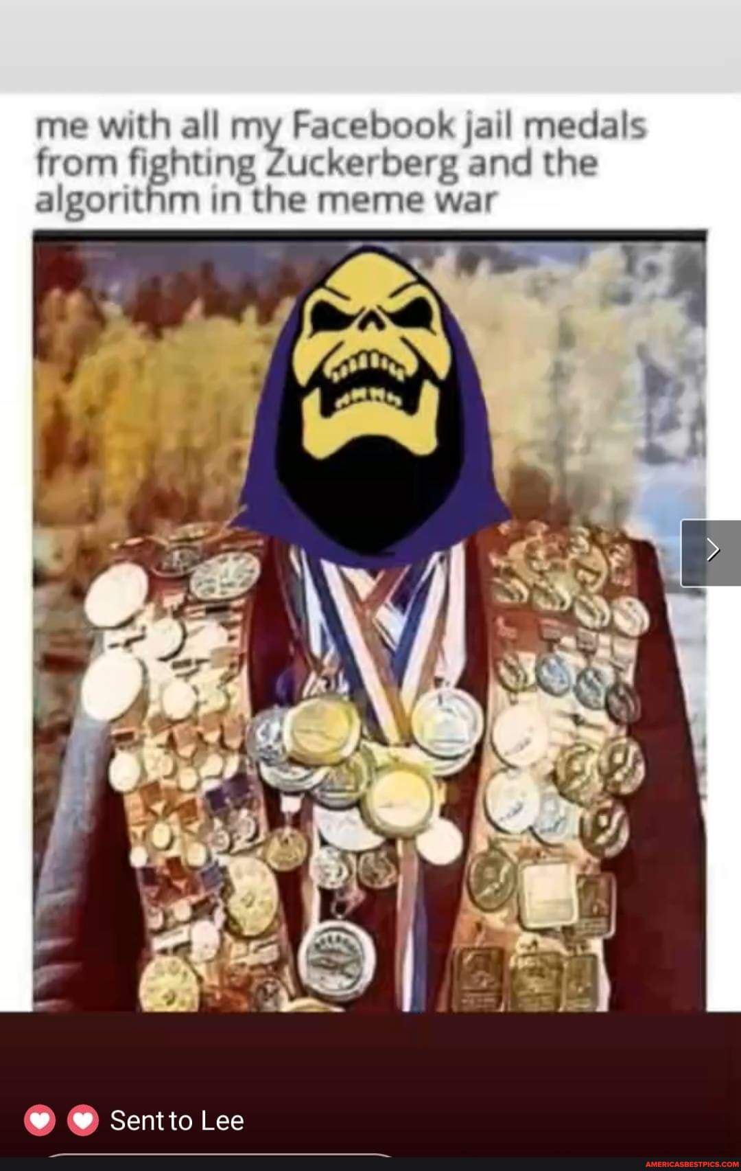 Me with all my Facebook jail medals from fighting Zuckerberg and the ...