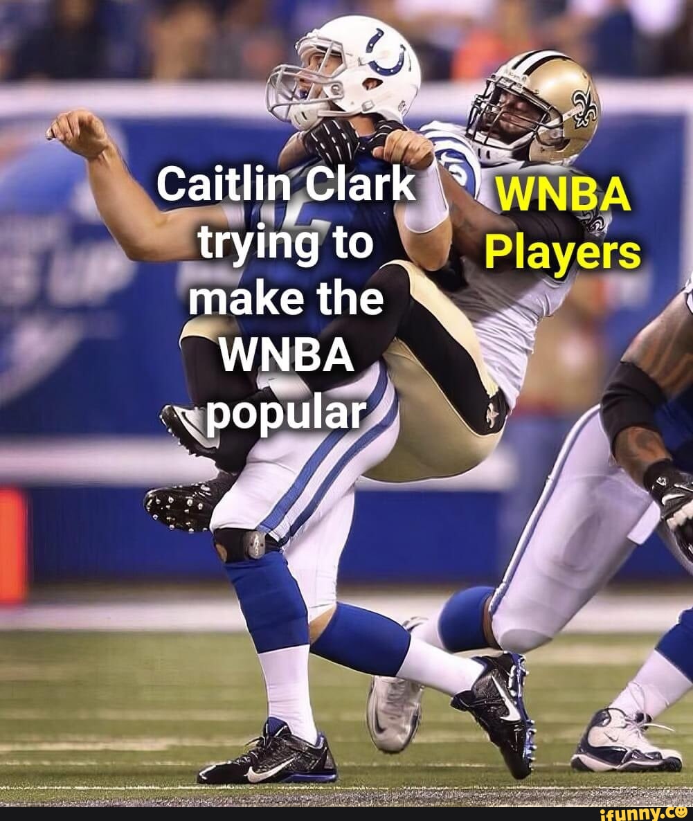Caitlin Clark trying to make the WNBA popular . ff - iFunny