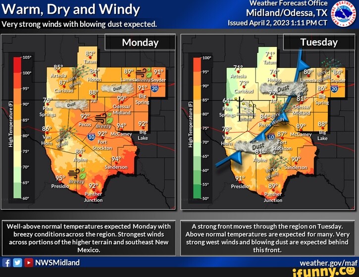 Warm, Dry and Windy Very strong winds with blowing dust expected ...