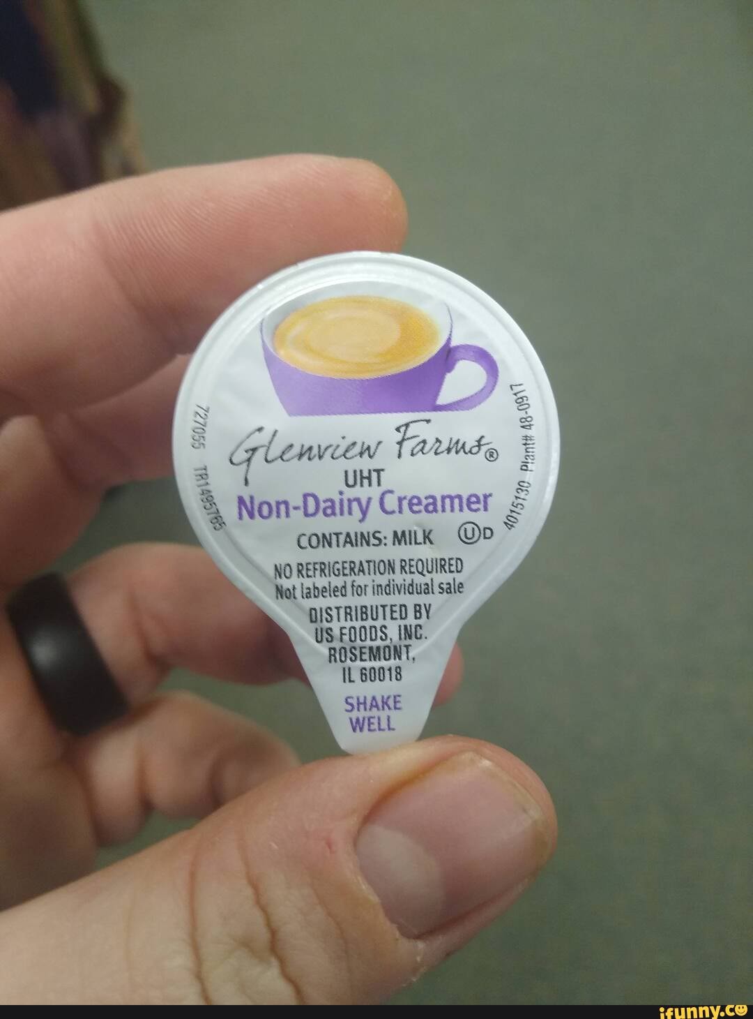 Fit iuds Non-Dairy Creamer CONTAINS: MILK @D NO REFRIGERATION REQUIRED ...